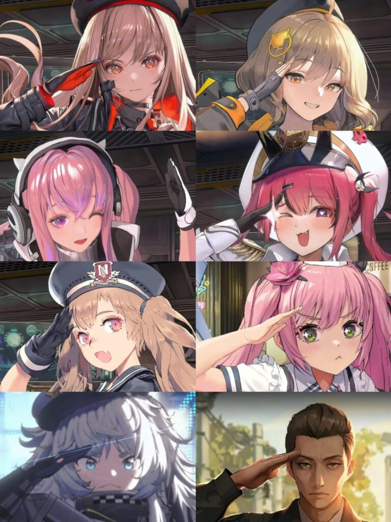 【画像】ニケ達の敬礼ww | メガニケあんてな- 勝利の女神:NIKKE5ch攻略まとめアンテナ速報