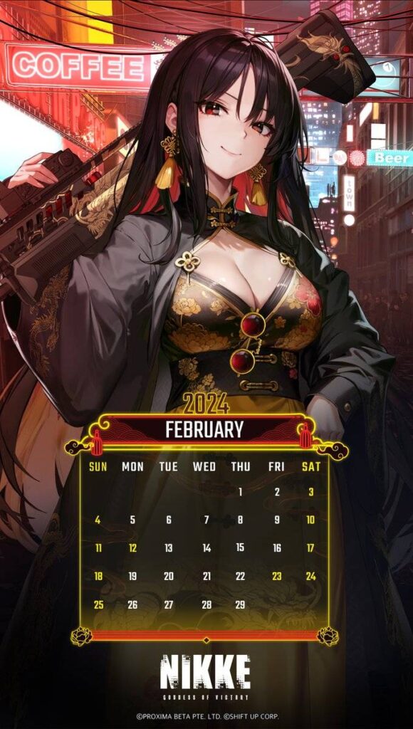 【メガニケ】2月カレンダー壁紙が配布されたぞ！ | メガニケあんてな- 勝利の女神:NIKKE5ch攻略まとめアンテナ速報